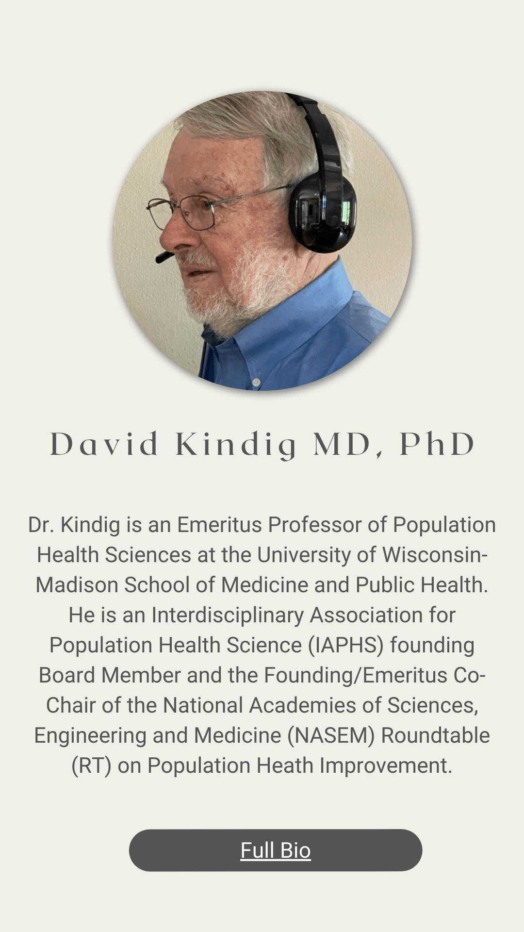 Population Health: The Unfinished Journey With David Kindig – IAPHS ...